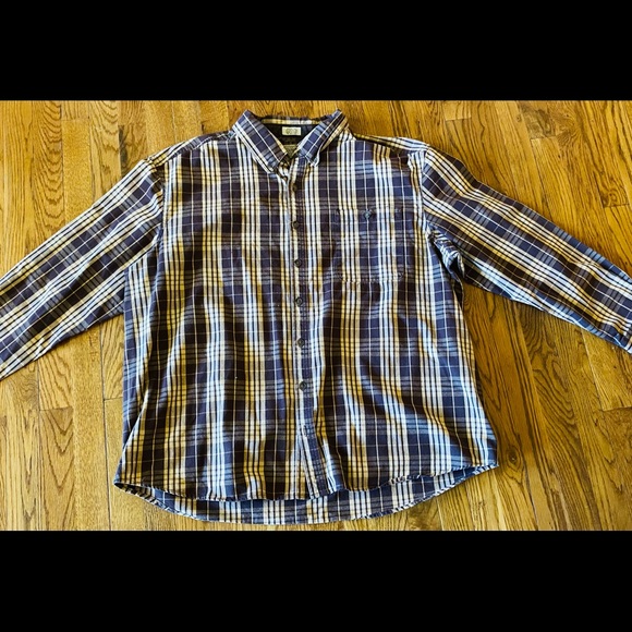 C E Schmidt | Shirts | Schmidt Workwear Men Xl Brownyellow Check ...